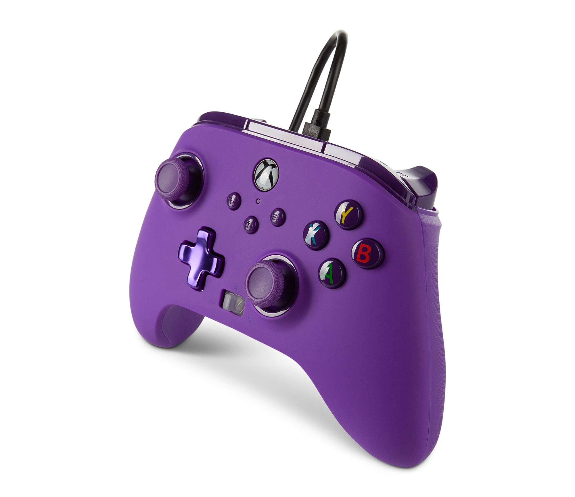 PowerA Enhanced Wired Controller for Xbox Series X|S β Royal Purple, gamepad, wired video game controller, gaming controller, Xbox Series X|S (Renewed)
