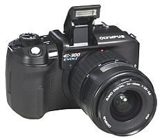 OM SYSTEM OLYMPUS Evolt E300 8MP Digital SLR with 14-45mm f/3.5-5.6 & 40-150mm f/3.5-4.5 Zuiko Lenses
