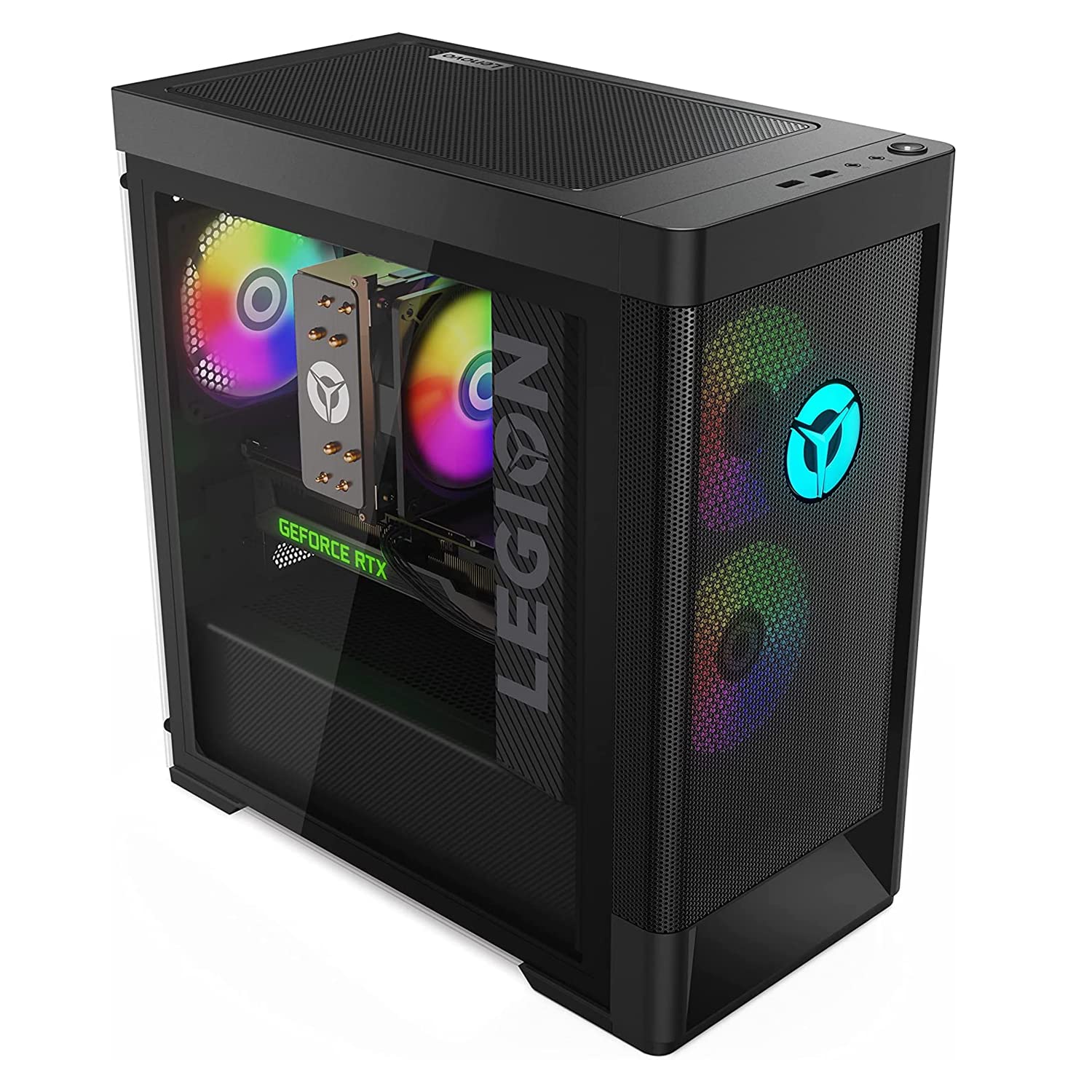 Lenovo Legion Tower 5i Gaming Desktop, Intel Core i7-11700F, NVIDIA GeForce RTX 3070, 32GB RAM, 1TB SSD + 2TB HDD, RJ-45, HDMI, DP, Wi-Fi 6, Wired Keyboard & Mouse, Windows 11 Pro