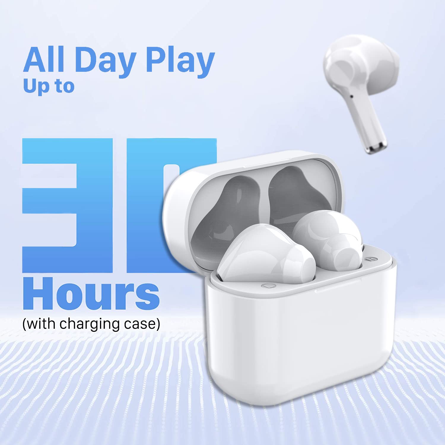 Wireless Earbuds, Bluetooth Earbuds Environmental Noise Cancellation Waterproof Call Noise Cancelling Mini Earbuds, Clear Calls Built-in Microphone Stereo Touch Earphones for Work, Home Office