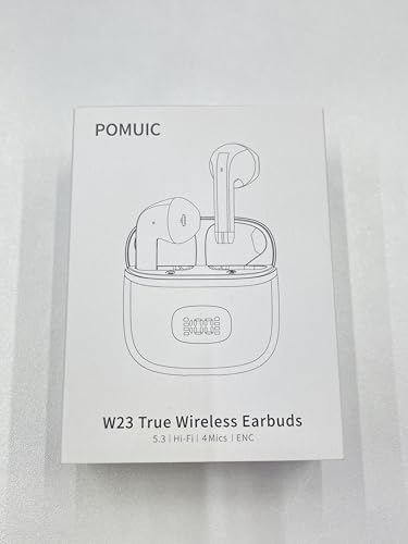 Wireless Earbuds Bluetooth, Headphones Bluetooth 5.3 with HiFi Stereo Deep Bass, Ear Buds Noise Cancelling with ENC Mic, LED Display, 40H Playtime Earphones for Computer Laptop Pad Phone, Dark Red