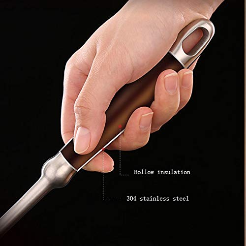 LMMDP 7pcs Kitchen Utensil Set Stainless Steel Turners Spatula Spoon Shovel Colander Rice Scoop Durable Cooking Tool Set Storage Rack
