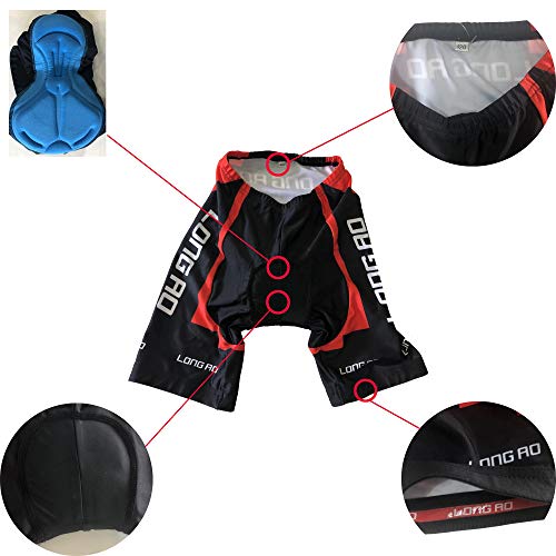 LONG AO Children Cycling Jersey Short Sleeve (red, 8XS)