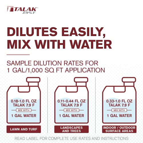 Talak 7.9 F Bifenthrin Insecticide Concentrate (1 Gallon) by Atticus (Compare to Talstar) –– Indoor and Outdoor Insect Control