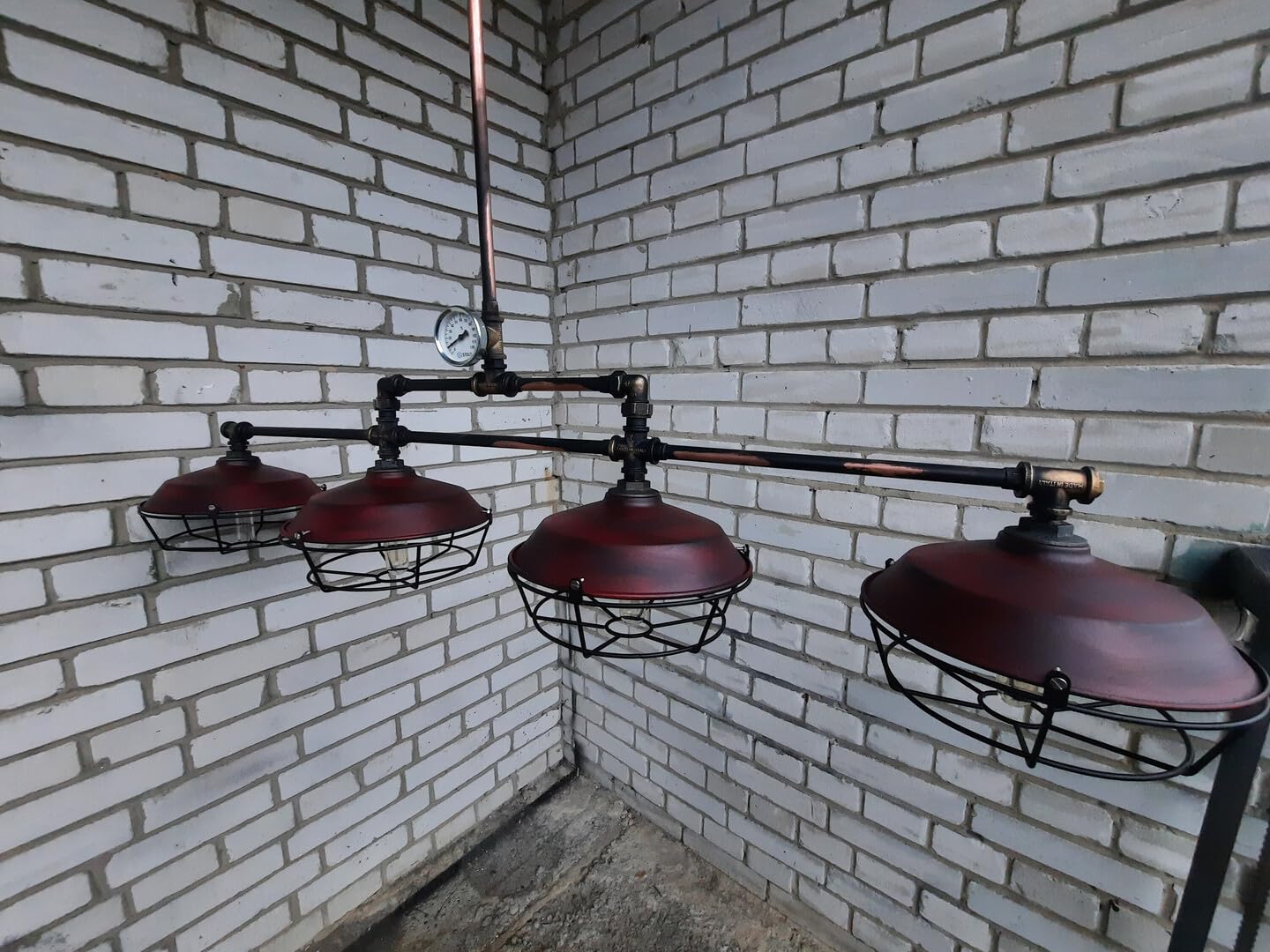 Long kitchen chandelier industrial Pendant lamp for billiard table.Rustic Steampunk Lighting