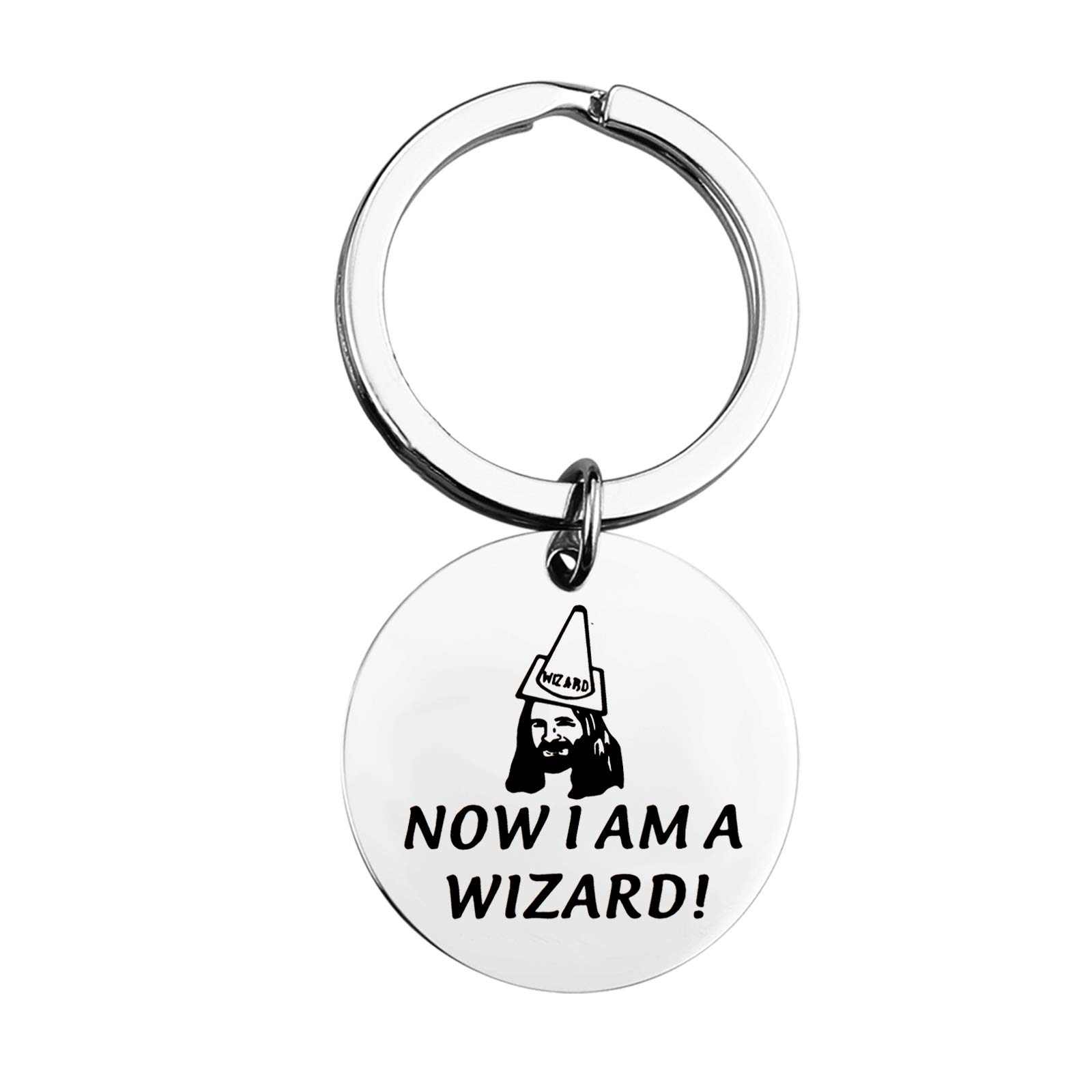 Lywjyb Birdgot What We Do in The Shadows Nandor Gift What We Do in The Shadows Inspired Gift Now I Am A Wizard Keychain (Nandor wizard ky)