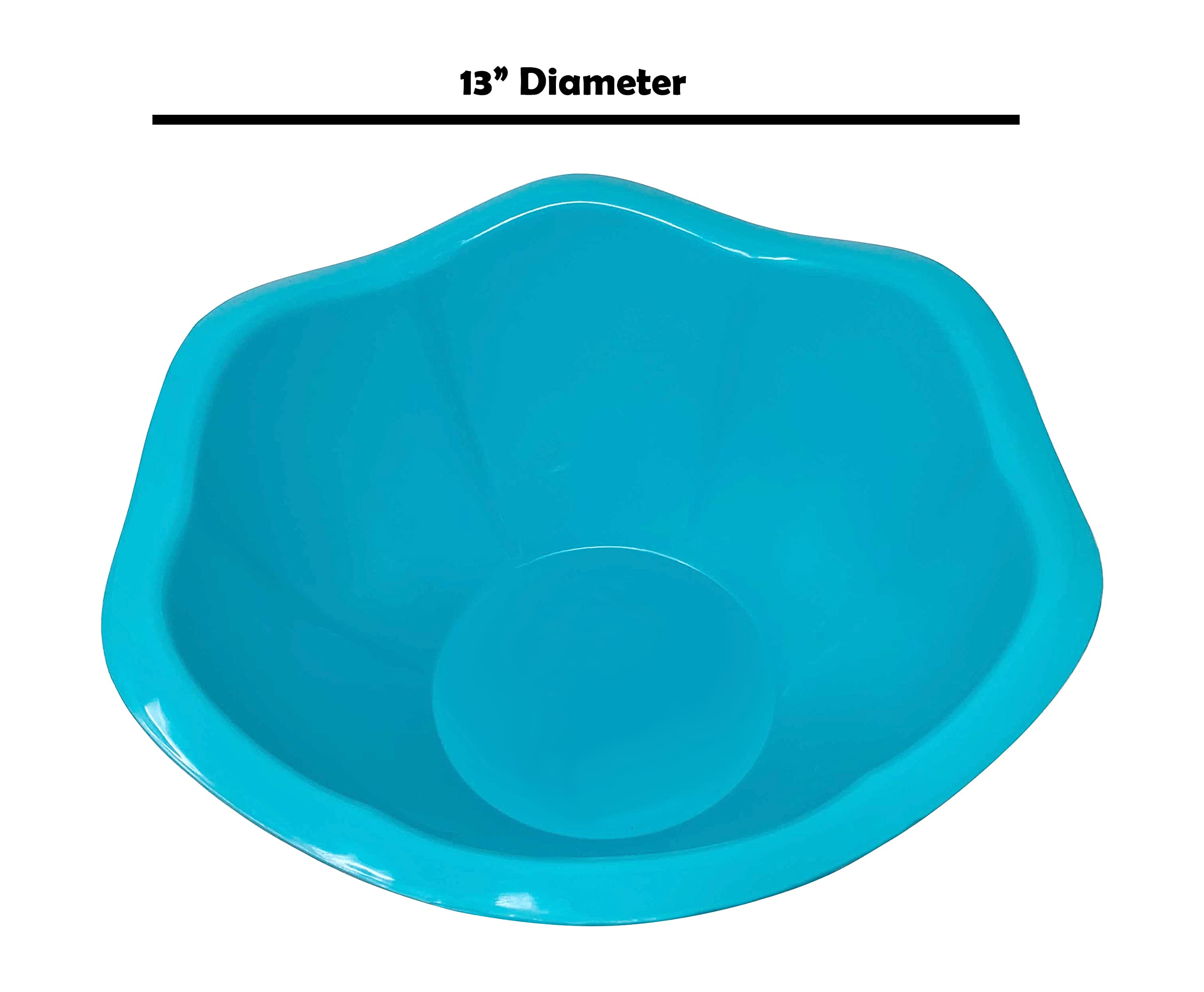 Plastic Serving Bowls for Parties (13inch Diameter - Set of 4), Chip Bowls for Parties, Popcorn Bowls, Plastic Bowls for Parties, Candy Bowls, Large Plastic Bowls