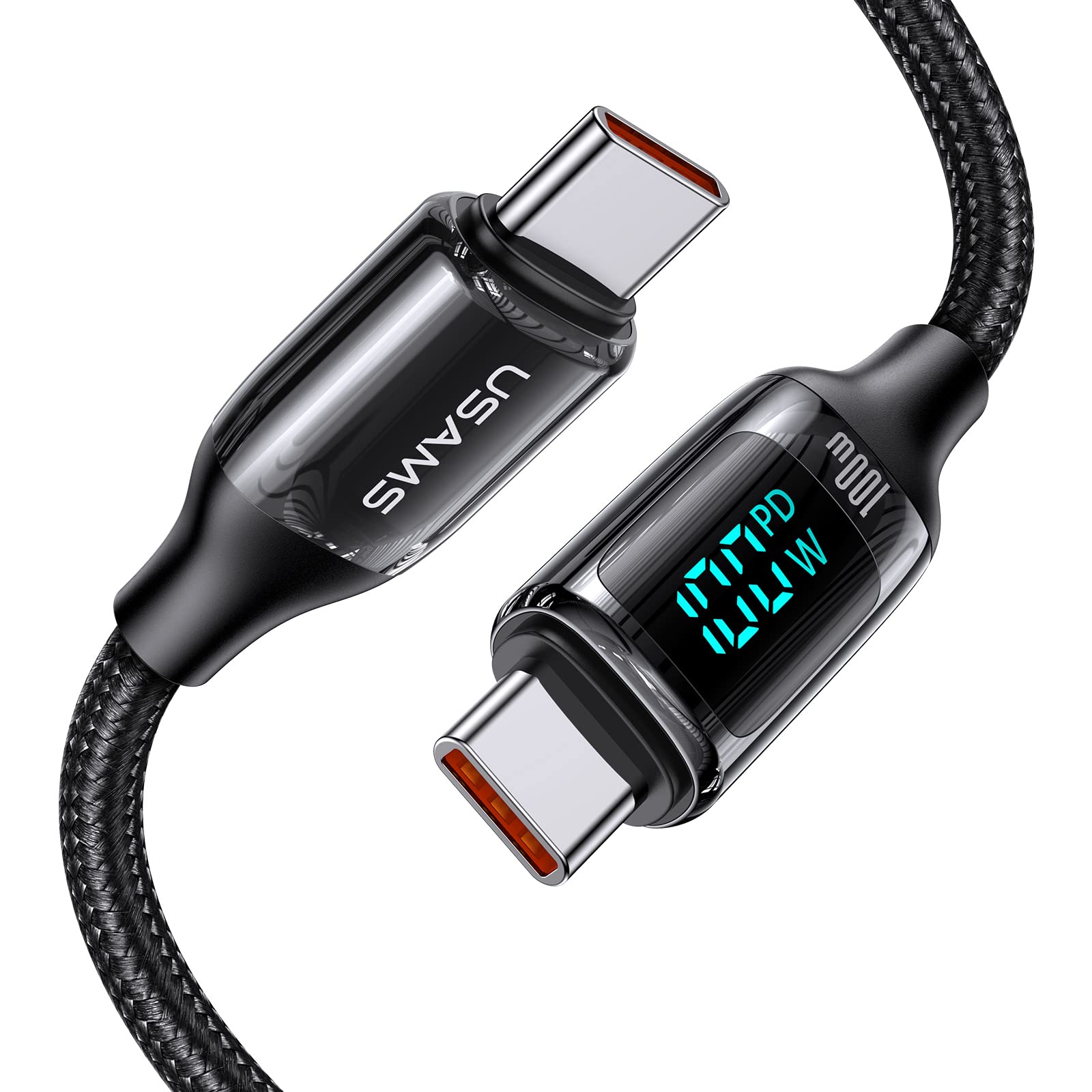 wiredge 100W USB C Cable+10FT LED Display Cable