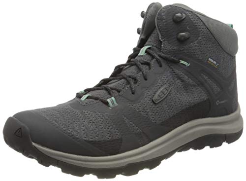KEEN Women's Terradora 2 Waterproof Mid Height Hiking Boots, Magnet/Ocean Wave, 9 Medium US, 9, 9