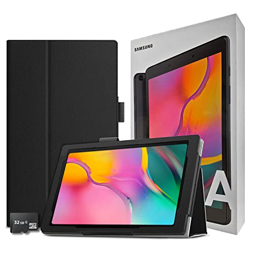 SAMSUNG Galaxy T290 Tab A 8-Inch 32 GB WiFi Android 9.0 Touchscreen Tablet Black (2019) International Version Bundle - Case, Screen Protector, Stylus and 32GB microSD Card