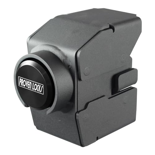 Proven Industries Model 2178-U Boat and Trailer Lock, Fits 2-Inch UPF Trailer Couplers,Secures Safety Chains Made in The USA, (Red)