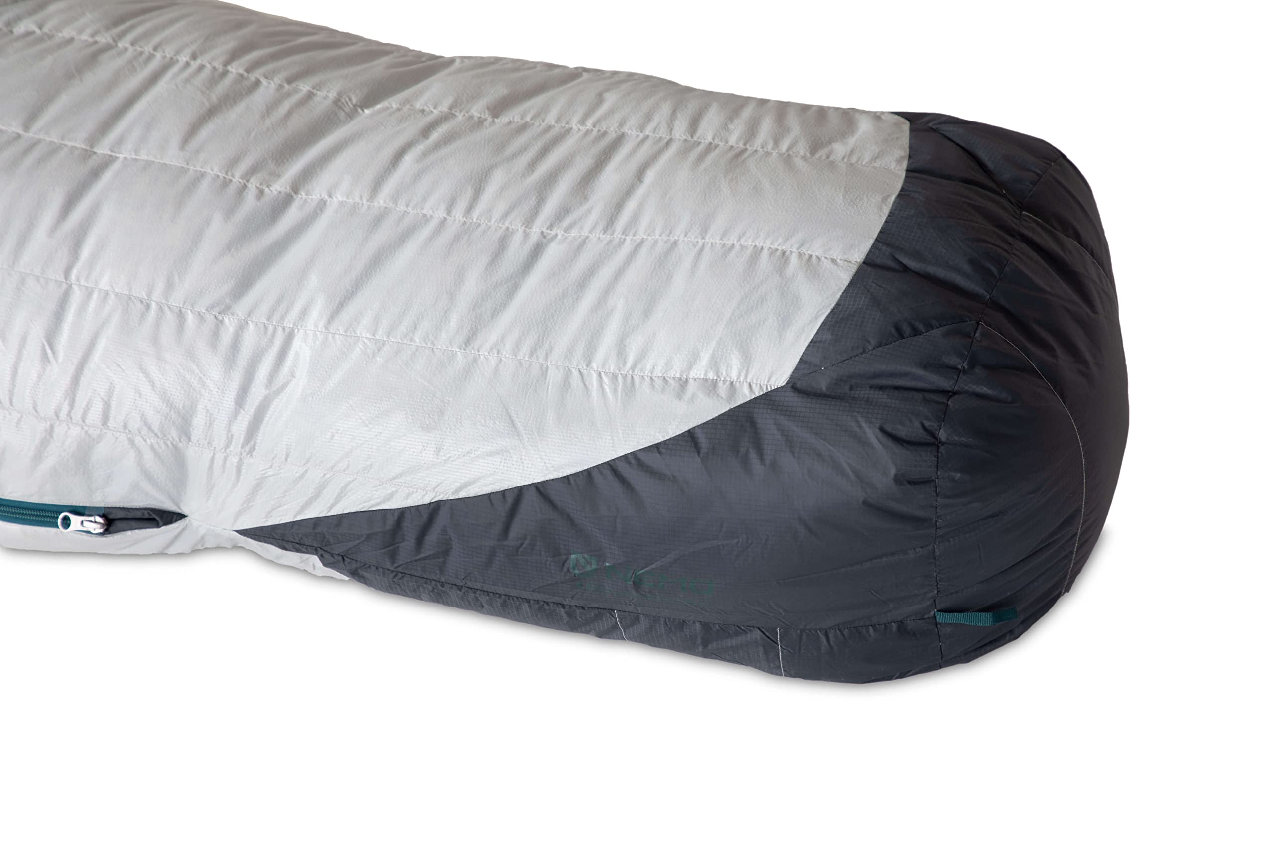 Nemo Kayu | Women's 15 Degree Down Sleeping Bag, Aluminum/Lagoon, Regular