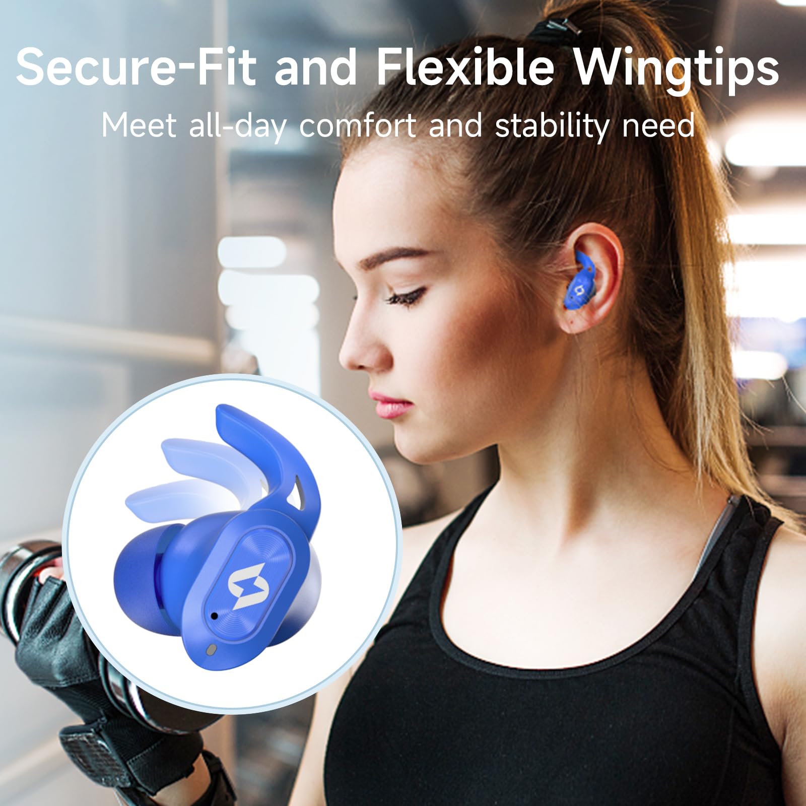 Wireless Ear Buds Bluetooth Headphones with Wireless Charging Case 32H Playback LED Display in Ear Earphones Waterproof Ear Buds Built in Mic Stereo Bass for iPhone Samsung Android Sport Workout