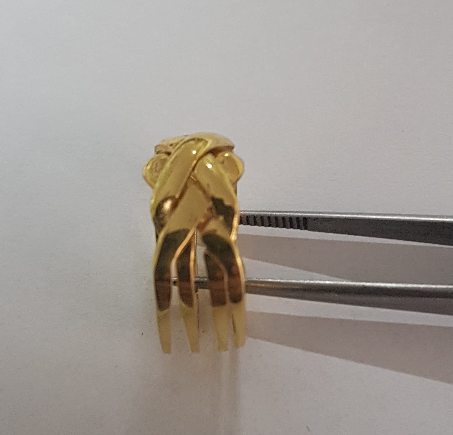 OFLIUM 4 band Classical Turkish Puzzle Ring 14K Real Yellow Gold Plated Braided Interlocking Knott unique gift for him, for her, girlfriend, mom, dad PRN (5)