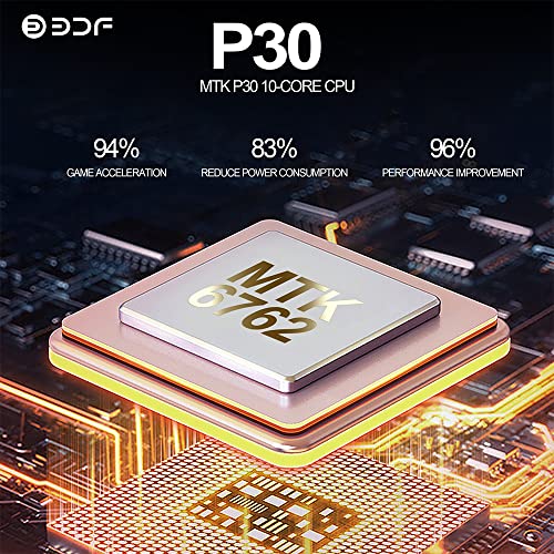 mewmewcat Tablet Computer, P30 10.1 inch Portable Tablet MTK6762 Processor 4GB+64GB Memory 1280 * 800 Resolution Android 11.0 System Rose Gold US Plug