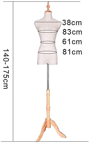 Mannequin Torso Mannequin Dress Form Torso Female Tailors Dummy Dressmakers Dummies Fashion Students Display Bust with Solid Wood Arm Flexible Adjustment for Apparel Jewe