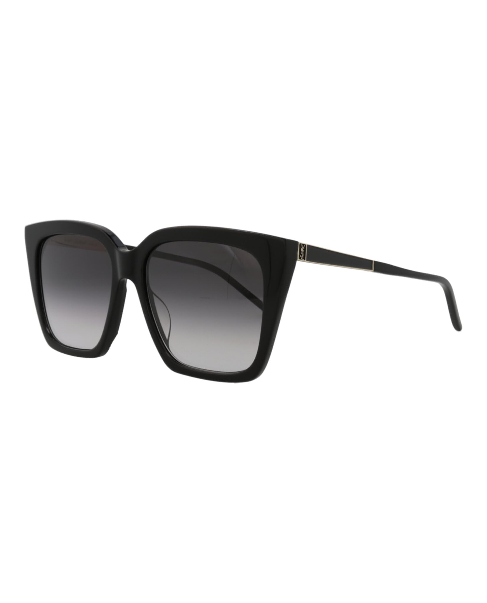 Saint Laurent Women's SL M100 Sunglasses, Shiny Black, One Size
