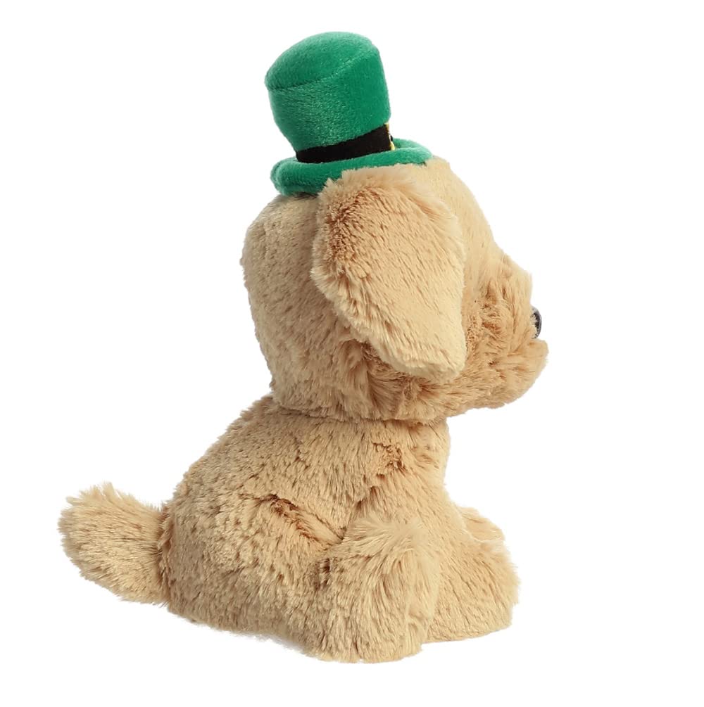 The Trendy Turtle Personalized Kids Baby Gifts St Patricks Day Golden Lab Puppy Plush Stuffed Animal Toy Keepsake