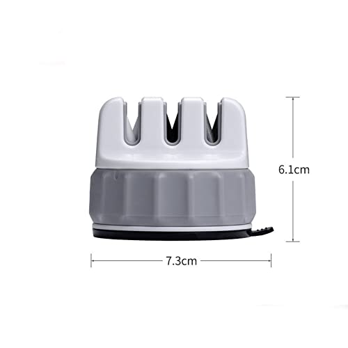 Premium Knife Sharpener, Professional Kitchen Chef 3 Slot Design, Easy Sharpening, Slip Resistant Grip, Safely Sharpen Knives, Restore Dull Knife for A Sharp Edge