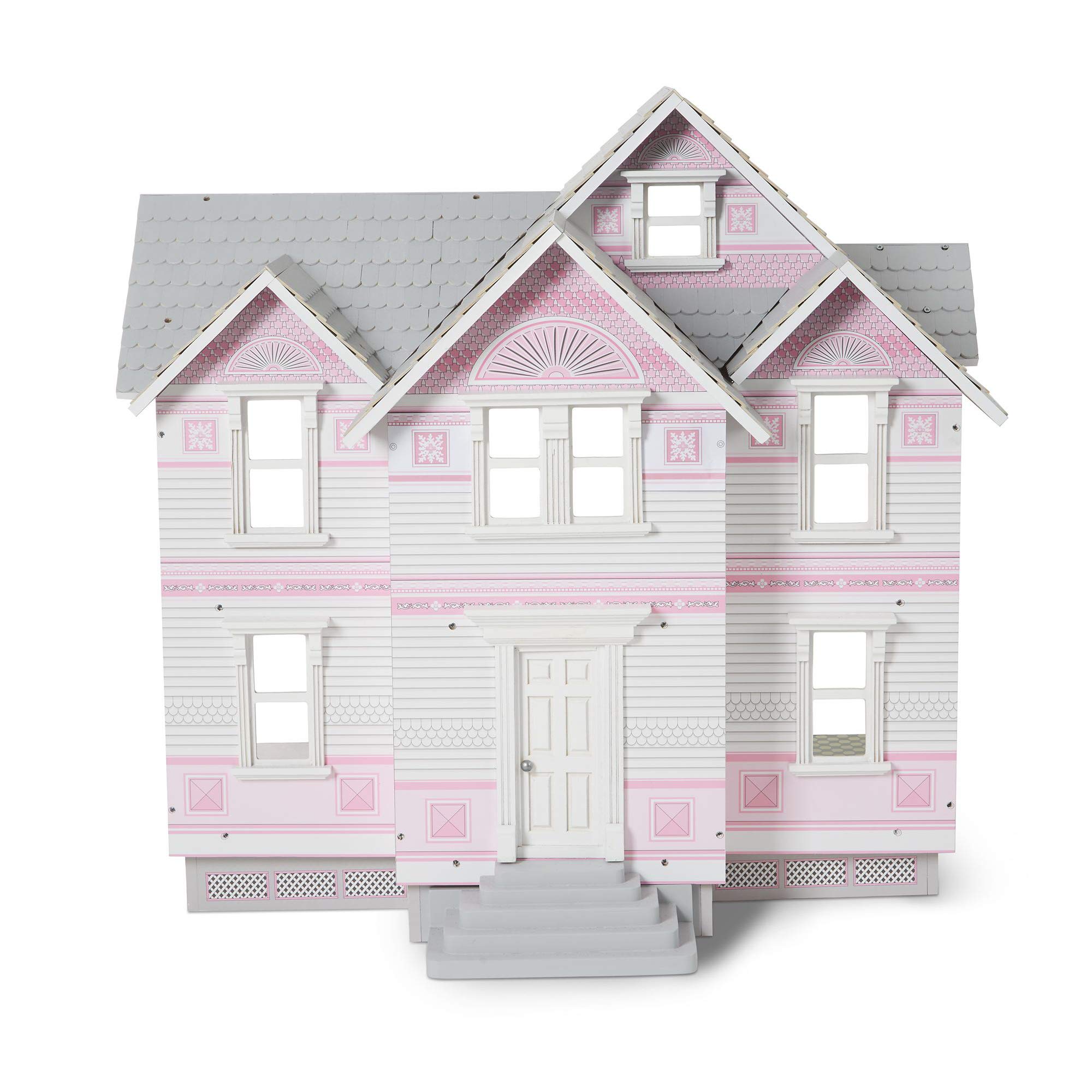 Melissa & Doug Classic Heirloom Victorian Wooden Dollhouse [White]