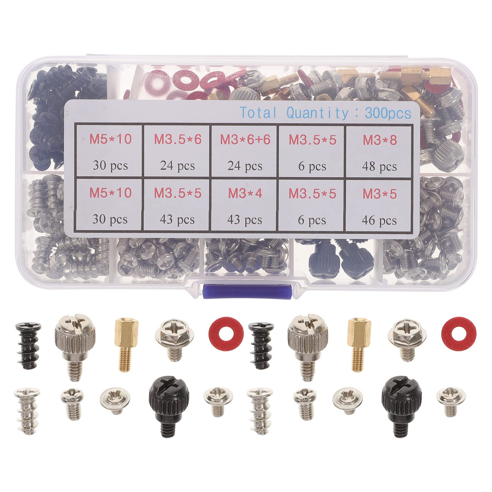 VILLCASE 1 Set Computer Host Screw Motherboard Standoffs Screw Kit Computer DIY Kit Computer Parts Computer Mounting Screws Lapdesk Screw Assortment Laptop Self-Tapping Stainless Steel