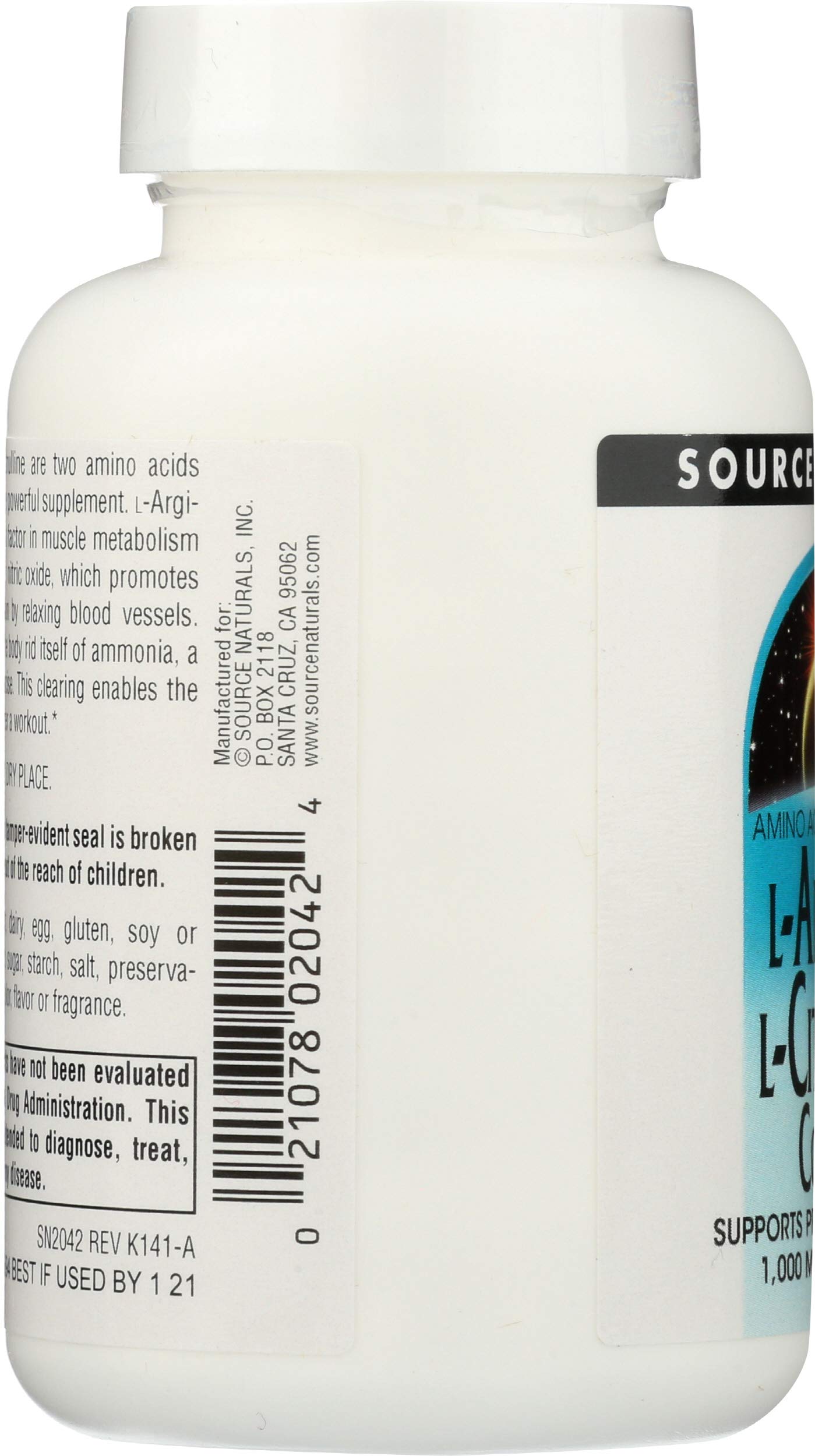 L Arginine L Citrulline Complex Source Naturals, Inc. 60 Tabs