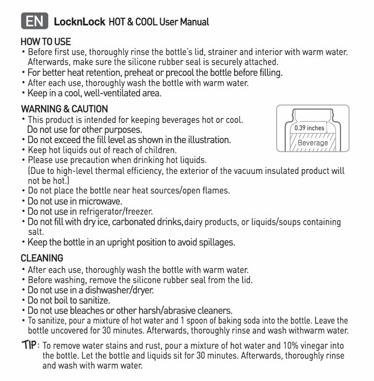 LocknLock Metro Tea Mug Mint 13oz/400ml, Tea and Coffee Mug Cups with Tea Infuser Strainer, Lid and Handle, Double Wall Stainless Steel Vacuum Insulated Travel Tumbler