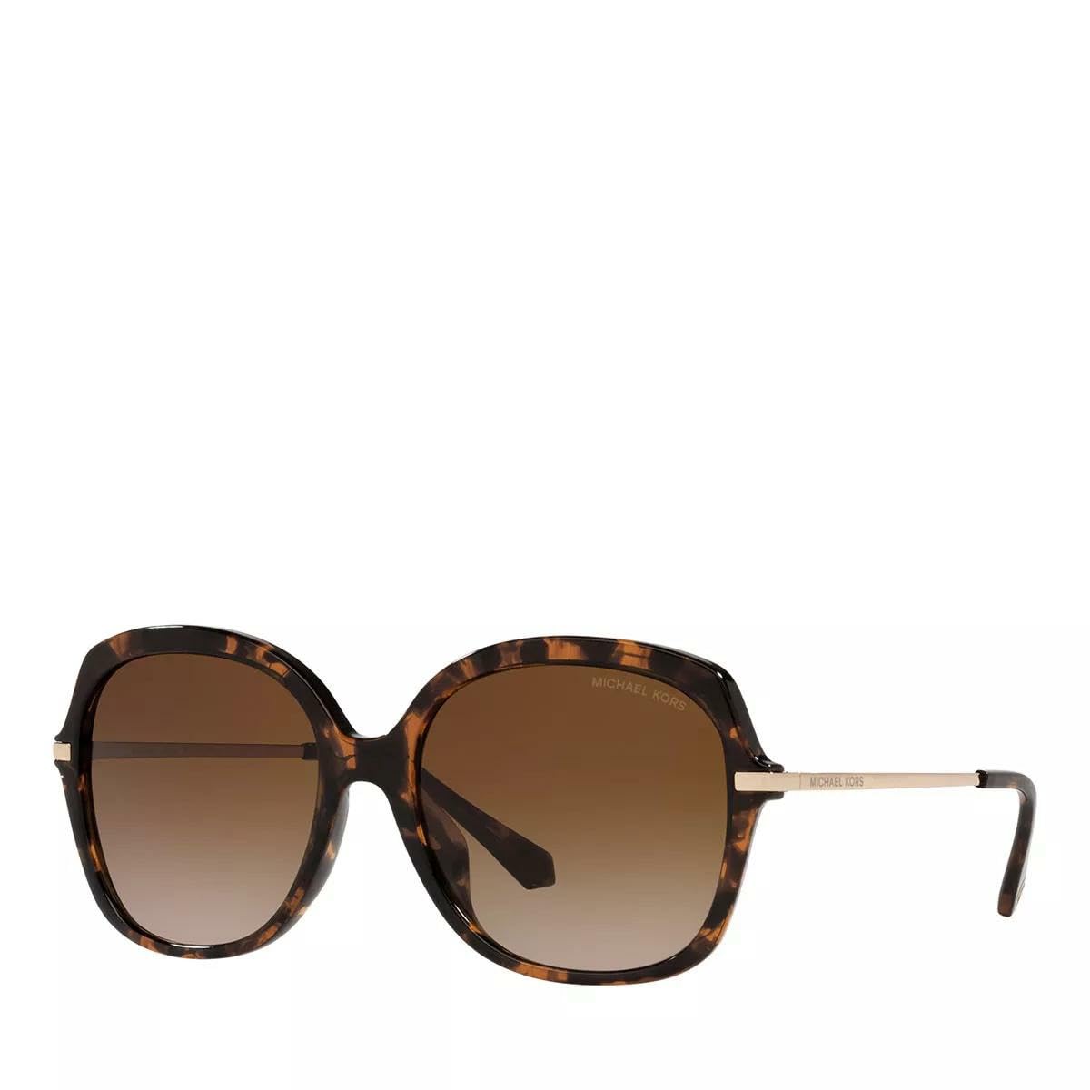 Michael Kors Woman Sunglasses Dark Tortoise Frame, Brown Gradient Lenses, 56MM