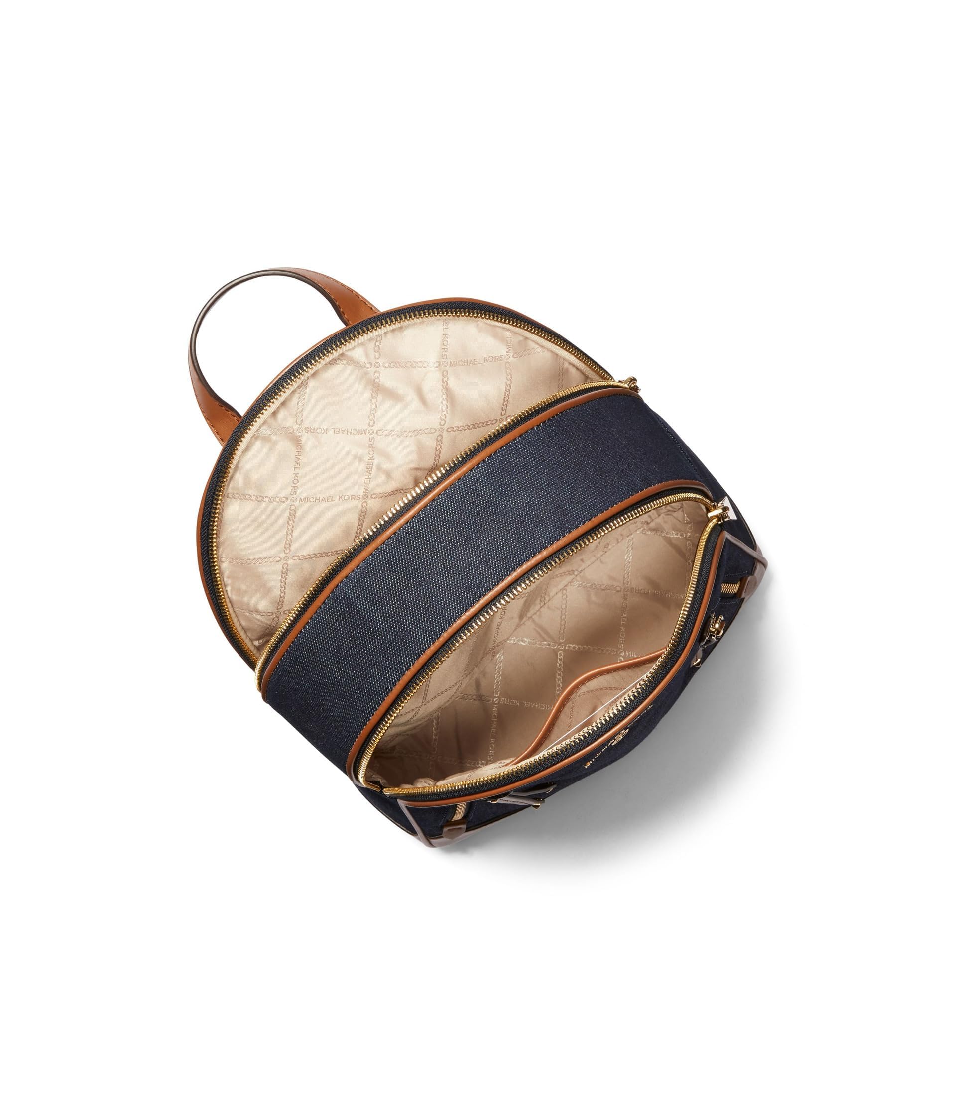 Michael Kors Brooklyn Medium Backpack Dark Denim Multi One Size
