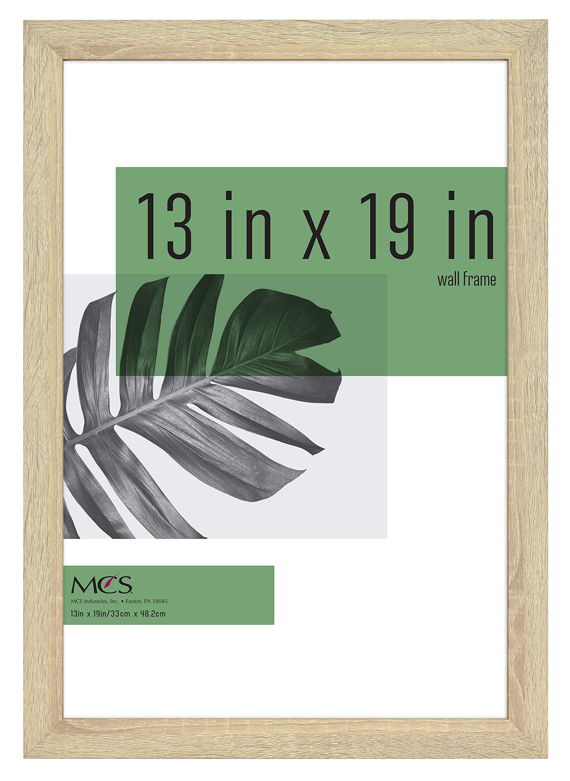 MCS Studio Gallery 13x19 Picture Frame Natural Woodgrain, Rectangle Photo Frame for Photos, Posters & Art Prints (1-Pack)