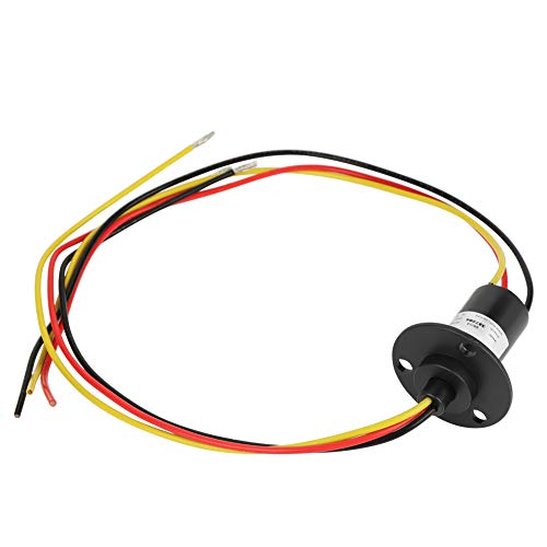 Slip Ring, 3 Wires Slip Ring,250RPM 15A Mini Slip Ring 3 Wires 0-600V for Wind Turbine Power Generator