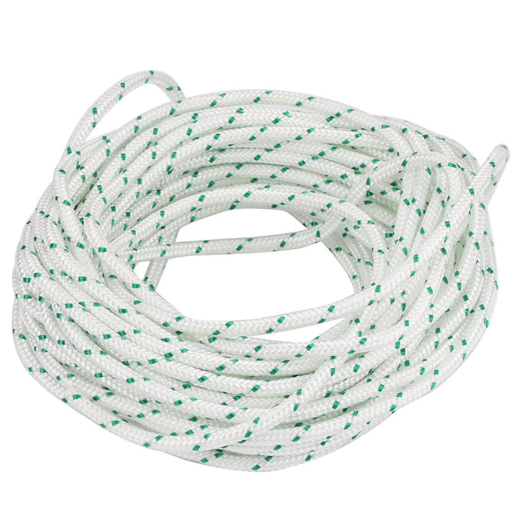 Mannial Recoil Starter Rope 12-Meter, Diameter: 4.0mm, Pull Cord for Sears Craftsman Poulan Lawn Mower Chainsaw Trimmer Edger Brush Cutter Engine Parts