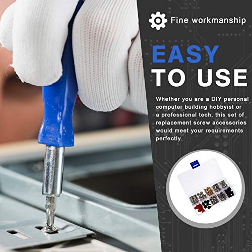 VILLCASE 456 Pcs Screw Motherboard Mounting Hardware Kits Mother Board Computer Motherboards Motherboard Bolt Bracket Laptop Steel