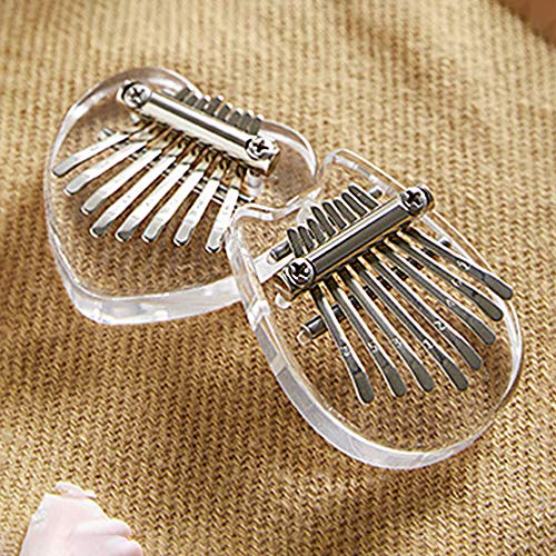 ller76 Cute Pocket Mini Kalimba, 8 Keys Thumb Piano, Beginner Musical Instrument