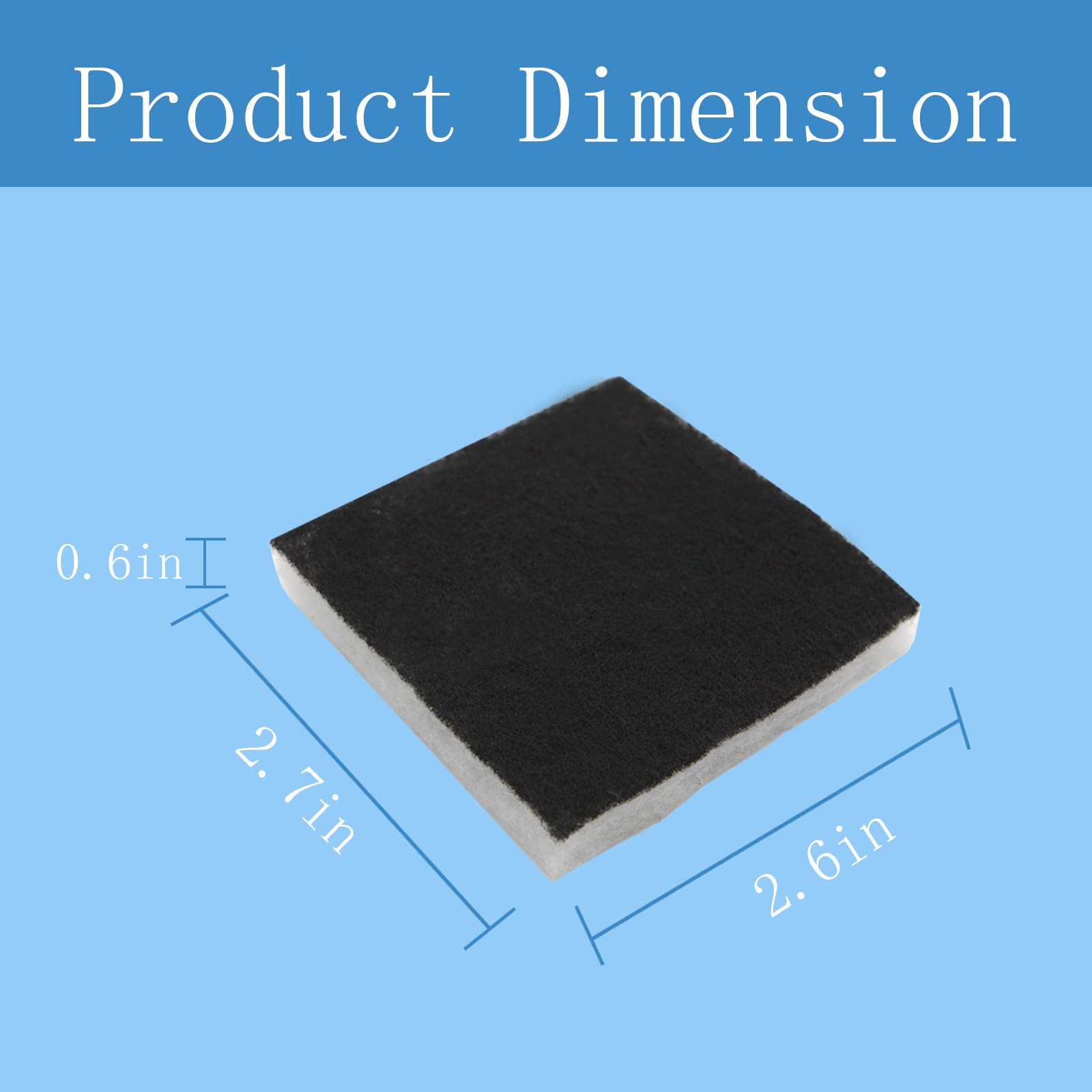 Smoke Ashtray Filter Compatible with Holmes HAPF7-U8 Smoke Grabber Ashtray, Including Models Holmes HAP70, HAP75, HAP76 And Pollenex Models AT100, AT101 (8 Pack)