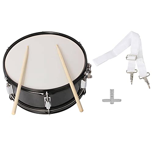NC 14 x 5.5 inches Professional Marching Snare Drum & Drum Stick & Strap & Wrench Kit Black