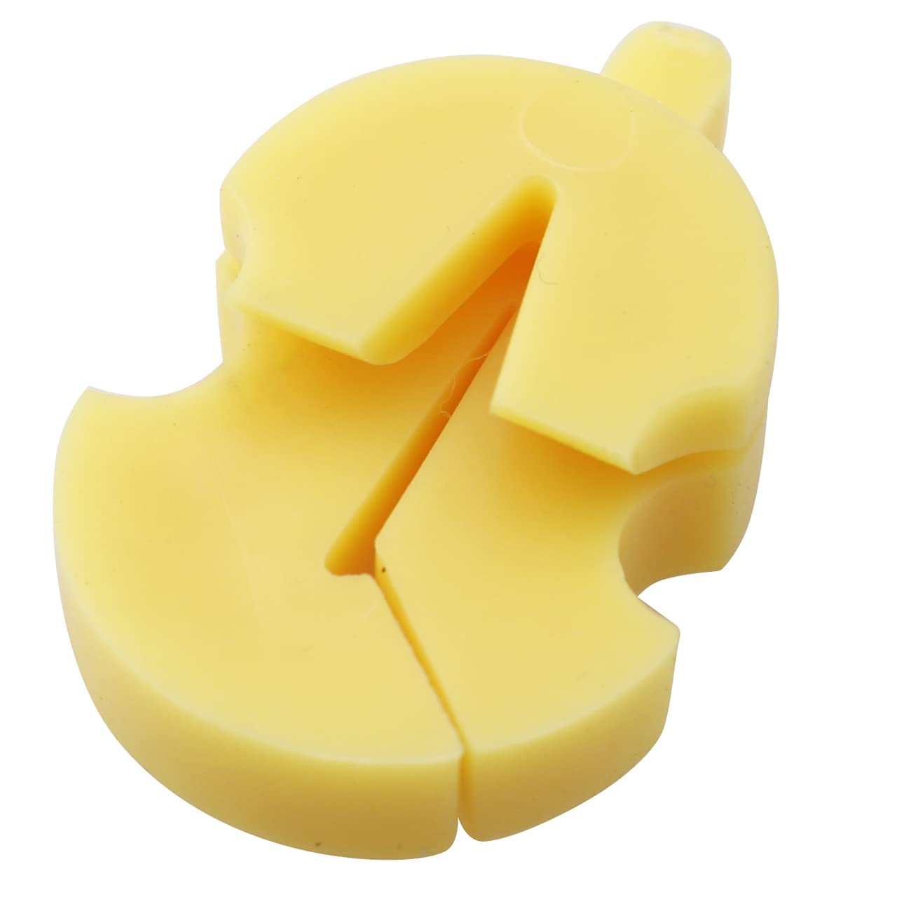 LQ Industrial 3pcs Tourte Style Rubber Mute Tourte-Style Yellow Rubber Mute for All Violins Small Violas Ultra Practice Silencer