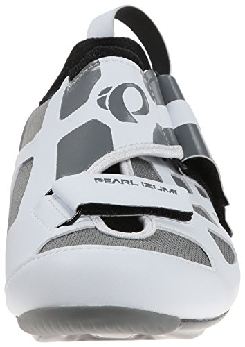 PEARL IZUMI Women's W Tri Fly V Carbon W/b Tri Cycling Shoe, White/Black, 40 EU/8.4 B US