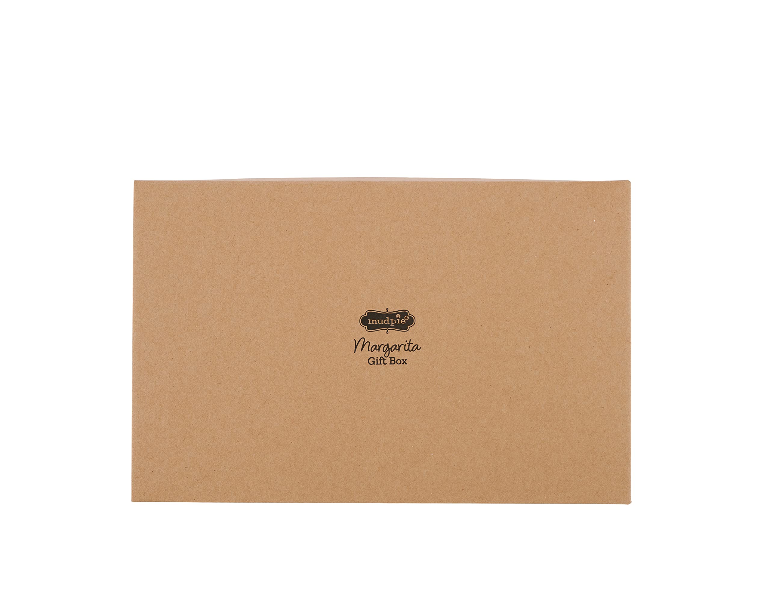 Mud Pie Margarita Gift Box | Includes 2 Margarita Glasses and Lime and Salt Rimmer