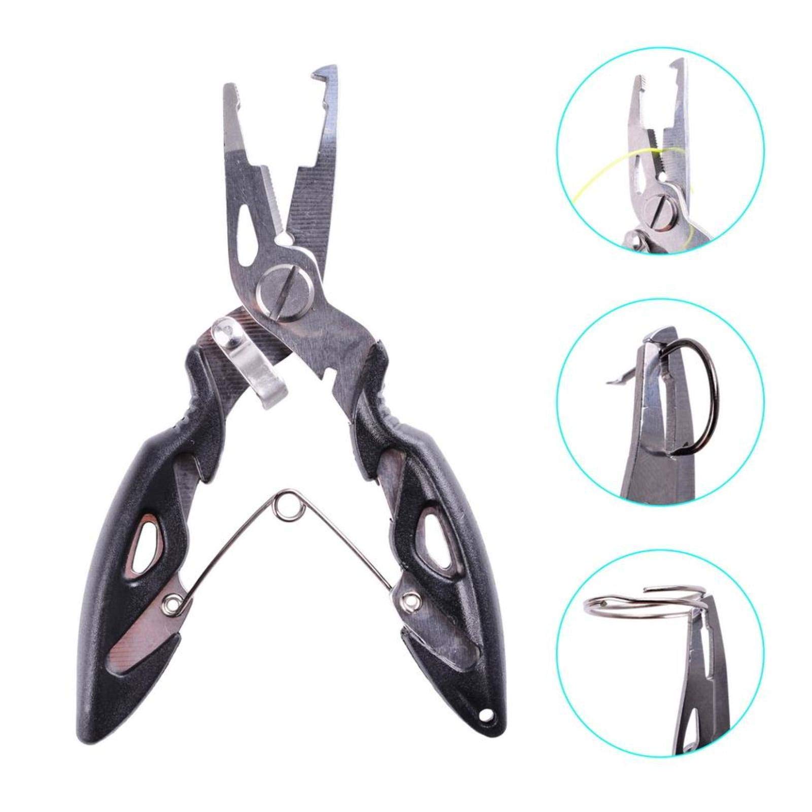 NC Fishing Pliers, Scissors, Braided Wire, Bait, Knife, Hook Remover, Etc. Fishing Tackle Tool Cutting Fish with Pliers Multifunctional Scissors
