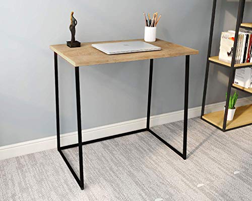 LOTCAIN 31.5" Laptop Table Office Desk Writing Study Desk, Modern Minimalist Style and Space-Saving Design for Home Office Workstations