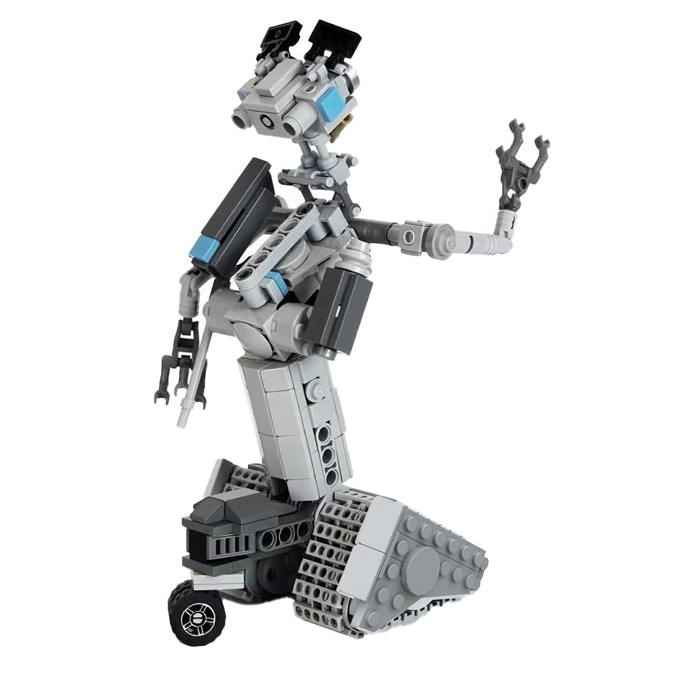 TTEHGB TOY Johnny 5 Robot Building Block Kit, Short Open Circuit Figures Robot Model Toys, Collectable Gifts for Kids Aged 8+, New 2023 (369 Pcs)