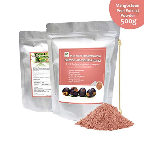 Mangosteen Peel Standardized Pure 100:1 Garcinia 6-10% Xanthone Mangostana Powder Extract 500g