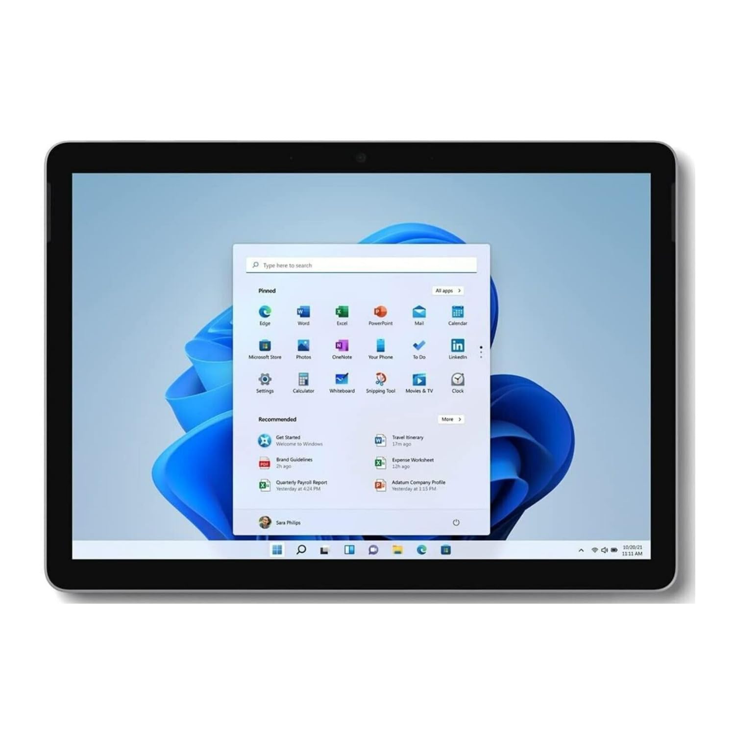 Microsoft Surface Go 3 Tablet 10.5-Inch PixelSense Display Intel Pentium Gold 8GB RAM 128GB SSD Win 11 Home (Renewed)