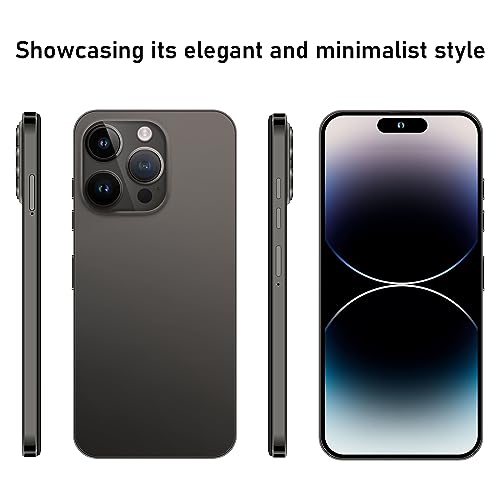 WV LeisureMaster A14pro Max Unlocked Phone, 6+256GB Android 13.0 Smartphone, 6.82-inch HD Screen, 64MP Camera(Black)