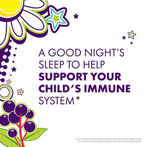 ZzzQuil VICKS Pure Kidz + Immunity, Melatonin Sleep Aid Gummies for Kids and Children, Zinc for Immune Support, Low Dose Melatonin, Berry Flavored, 60 Gummies