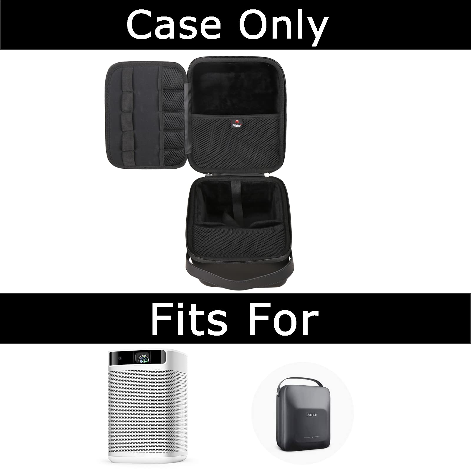 Mchoi Projector Case Fits for XGIMI MoGo 2 Mini Portable Projector, Shockproof Waterproof Portable Projector Travel Protective Case, Case Only
