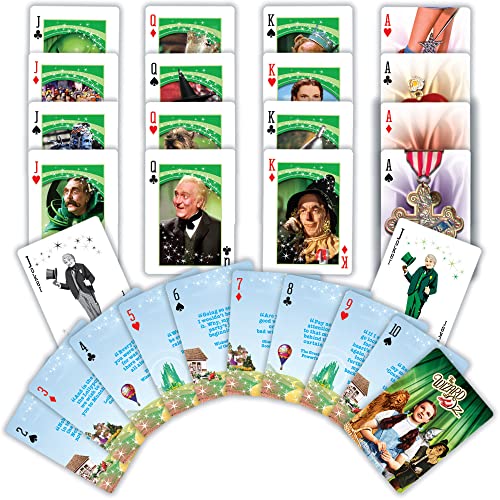 MasterPieces Family Games - The Wizard of Oz Playing Cards - Officially Licensed Playing Card Deck for Adults, Kids, and Family