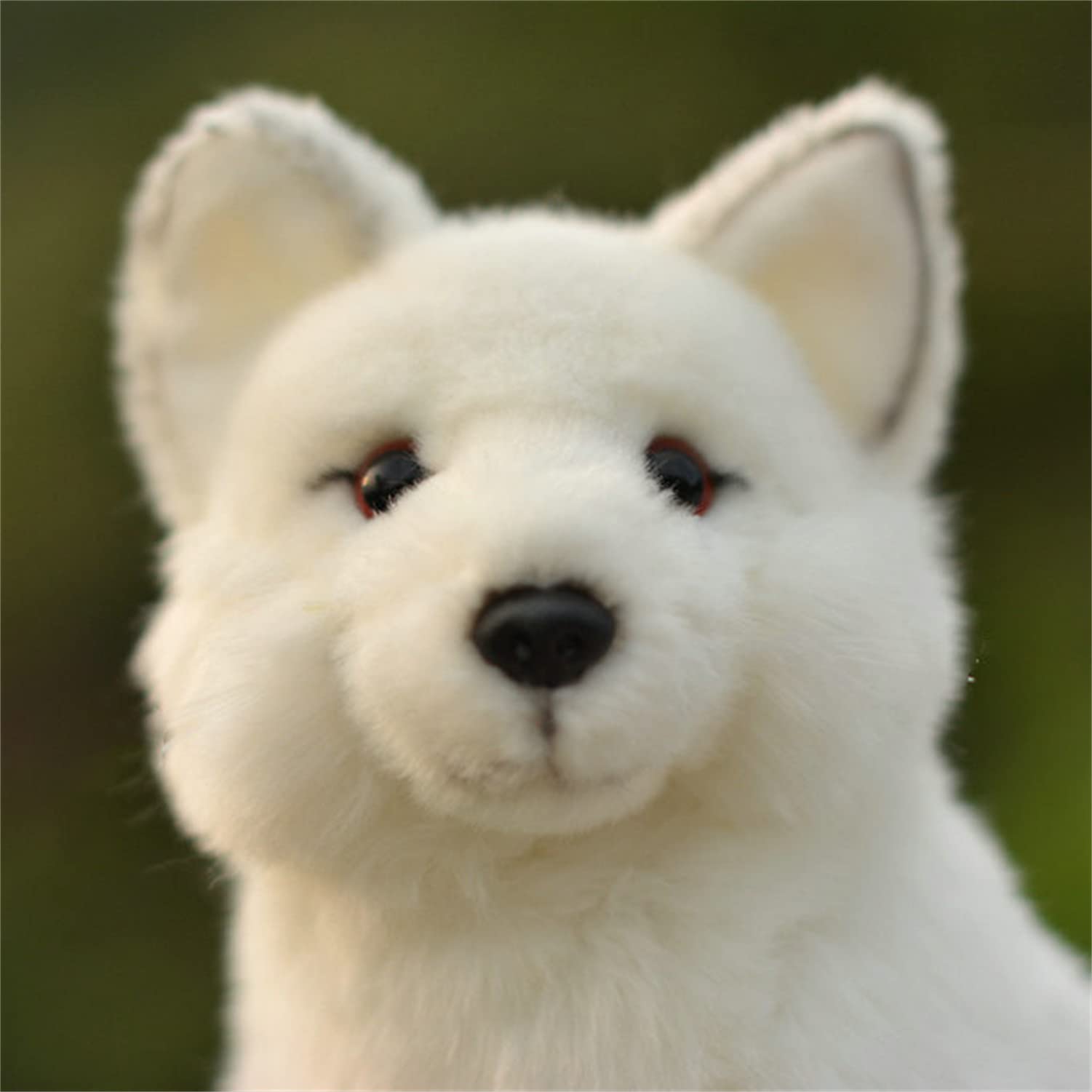 TAMMYFLYFLY Arctic Fox Plush Toy 11 inches, 28cm, Soft Snow Queen Fox Stuffed Animal Doll (A-Sit)