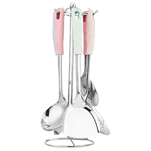 LMMDP 1 Set Sstainless Steel Cookware Shovel Spoon Non Stick Kitchenware Cooking Supplies Kitchen Utensil for Home